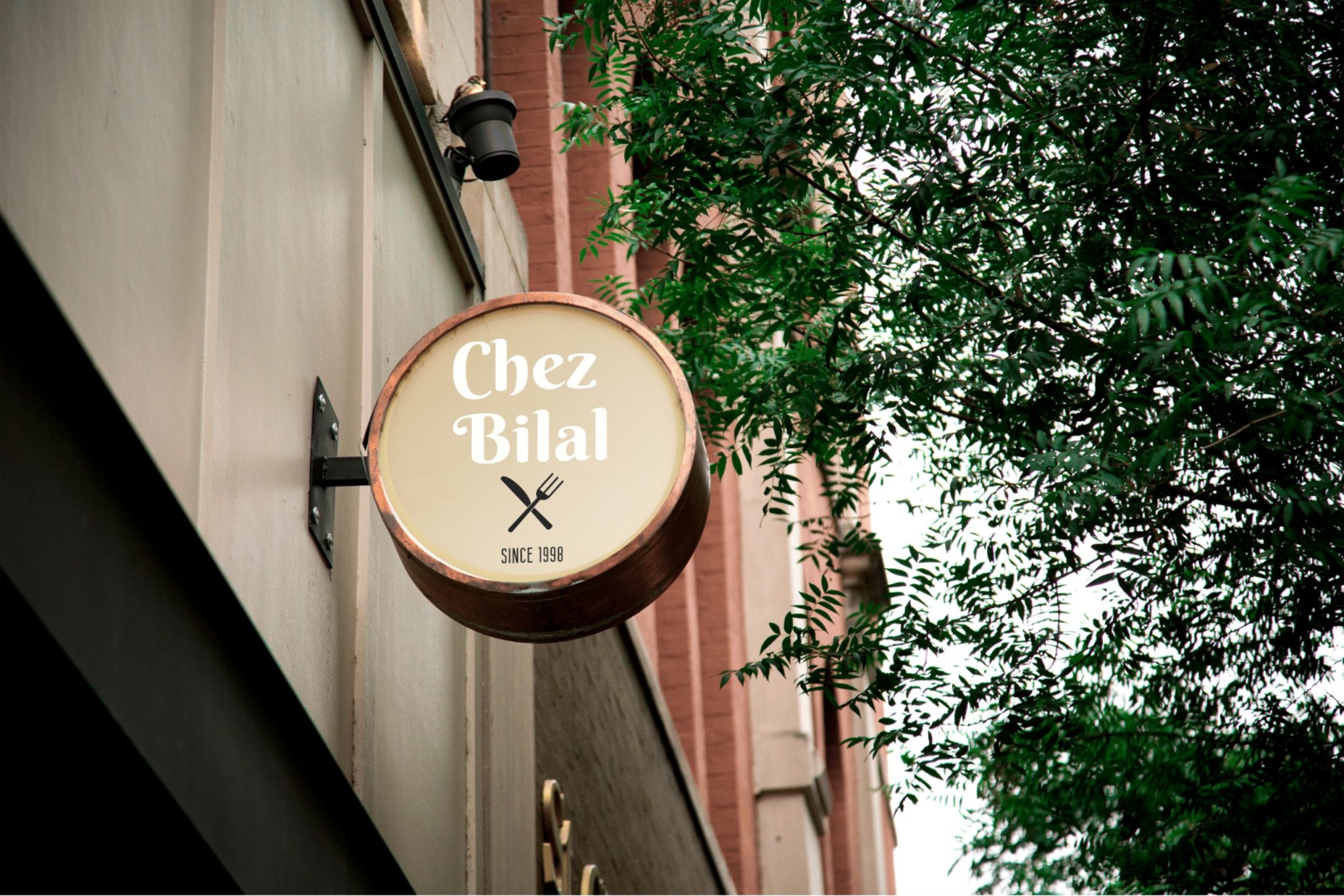 Logo et enseigne pour restaurant Chez Bilal - Ayoub Mountasir